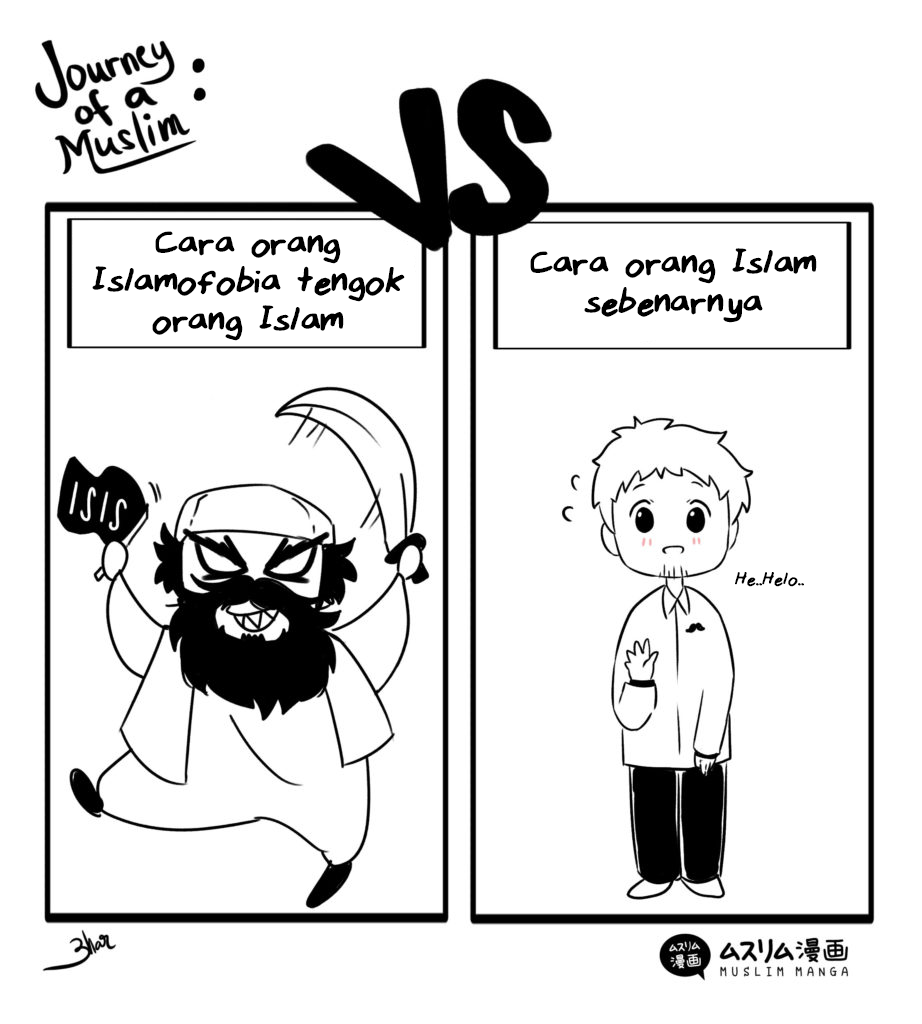 1. Cara orang tengok kita - Muslim Manga 1. Cara orang tengok kita - Muslim Manga